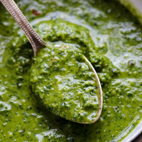 Homemade Green Harissa Sauce • Happy Kitchen