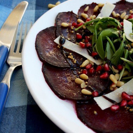 Beetroot Carpaccio with Orange Vinaigrette