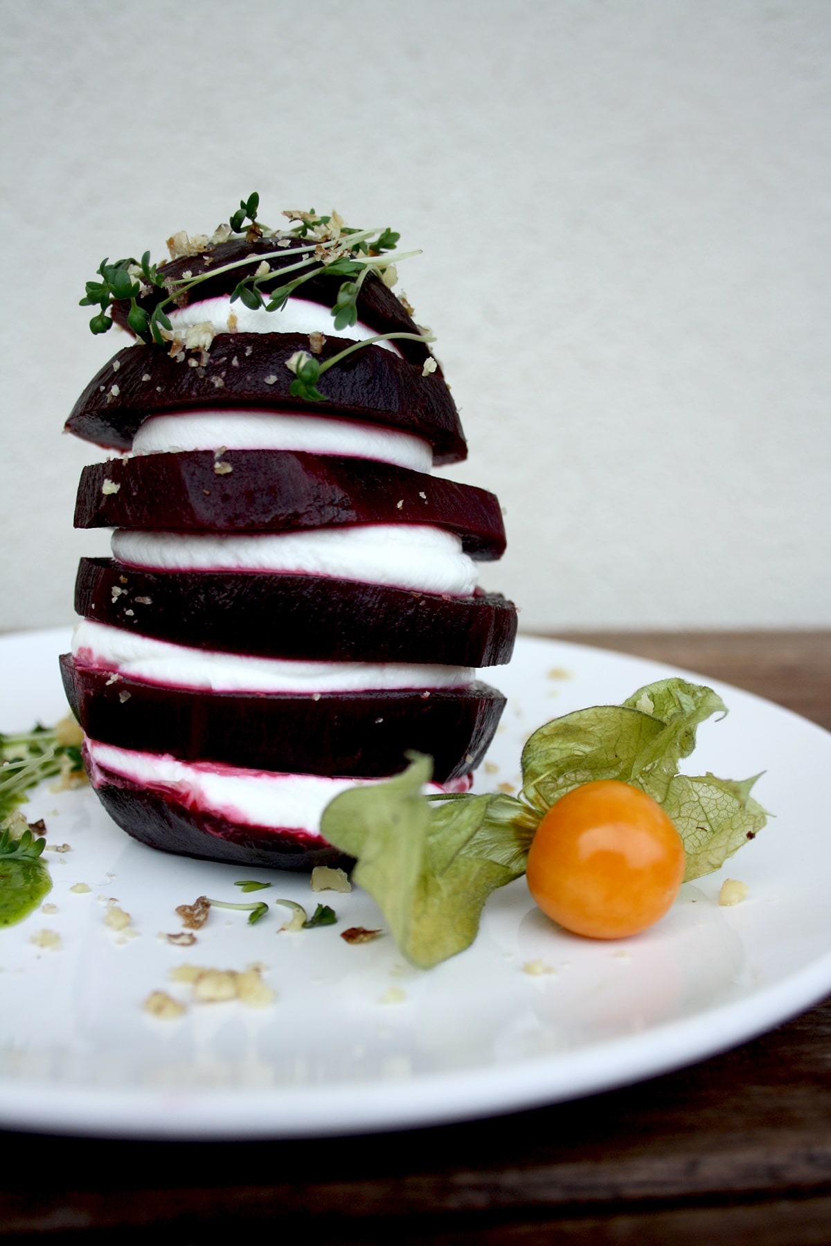 Beetroot Towers with Goat Cheese • Happy Kitchen