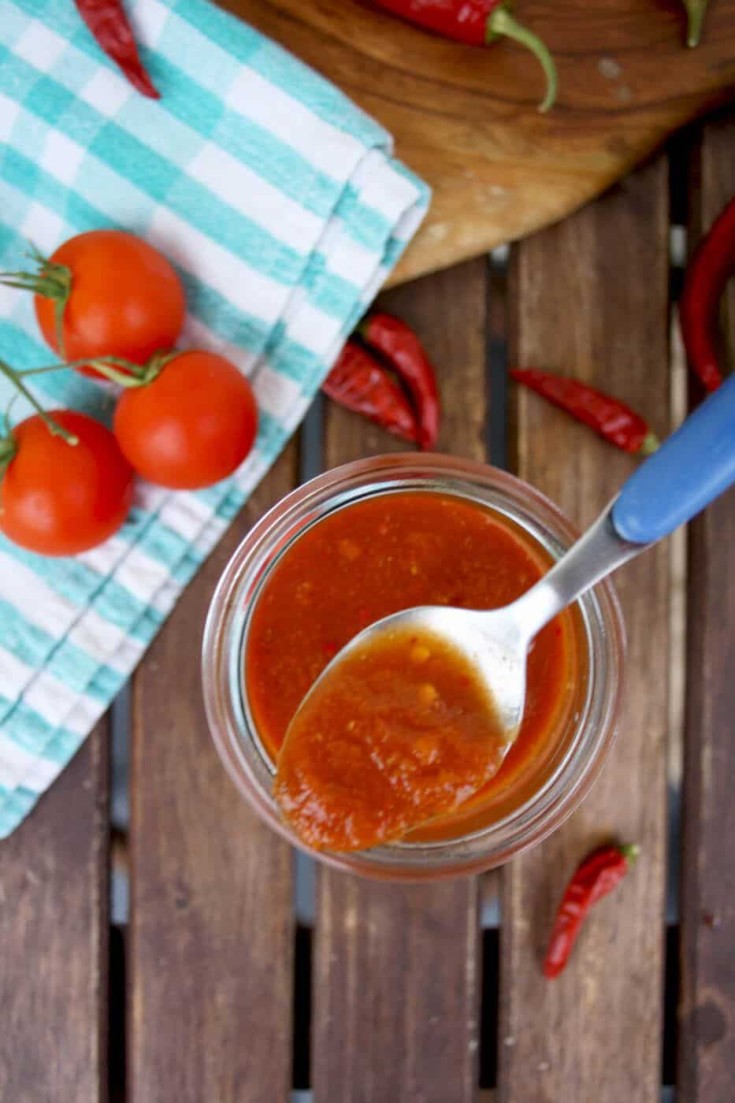 Quick Homemade Sriracha • Happy Kitchen