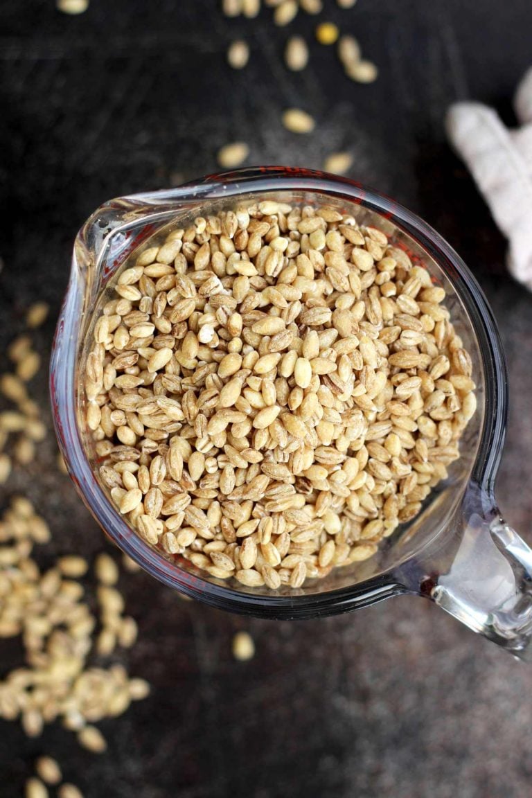 Easy Barley Risotto with Mushrooms and Goat Cheese • Happy Kitchen