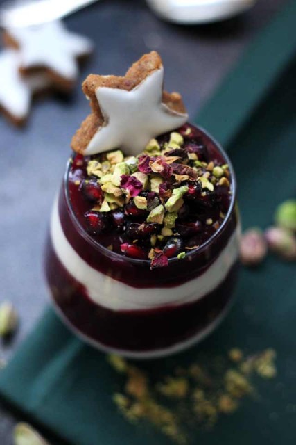 15-Minute Pomegranate Parfaits with Pistachios • Happy Kitchen